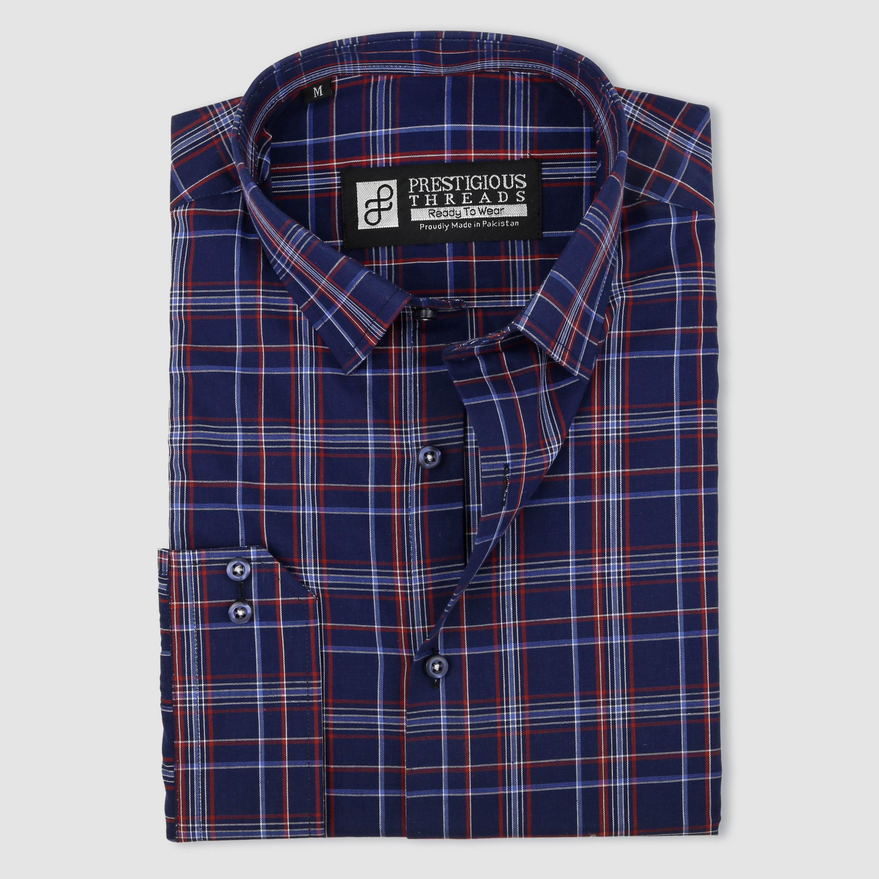 Blue Plaid Checks – PRESTIGIOUS THREADS
