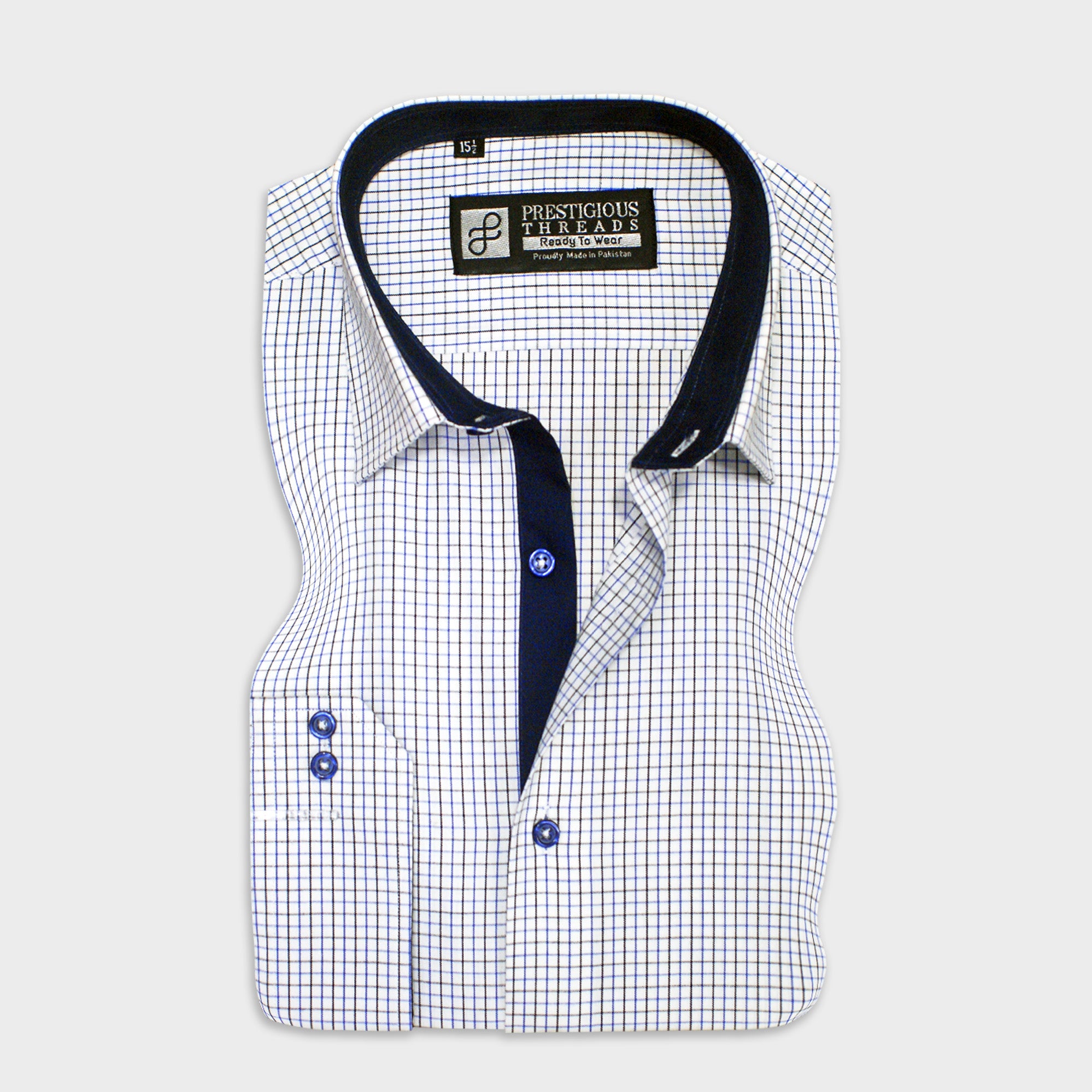 White Grid Checks – PRESTIGIOUS THREADS