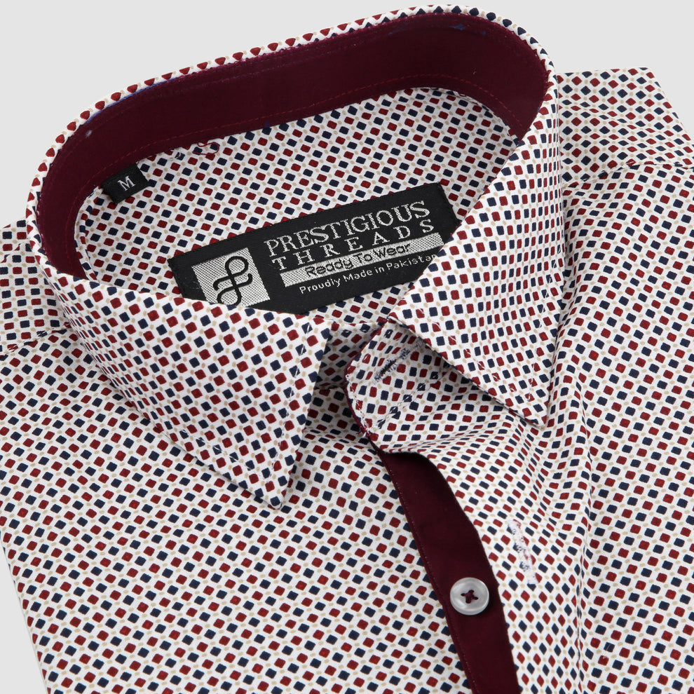 Printed Diamond Pattern – PRESTIGIOUS THREADS